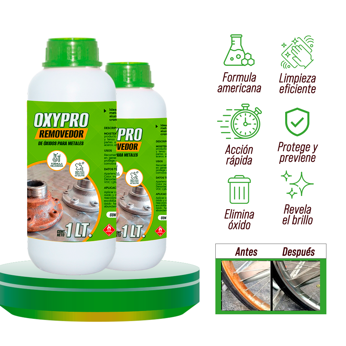 OXYPRO - REMOVEDOR QUITA OXIDO - [1 LITRO]
